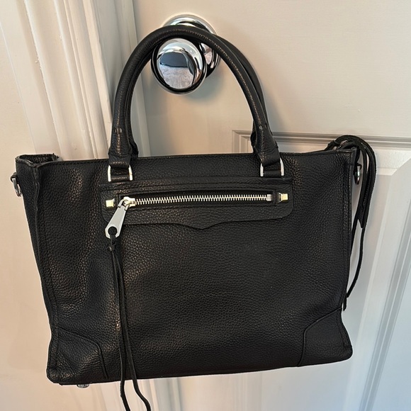 Rebecca Minkoff | Bags | Rebecca Minkoff Black Leather Tote Bag | Poshmark